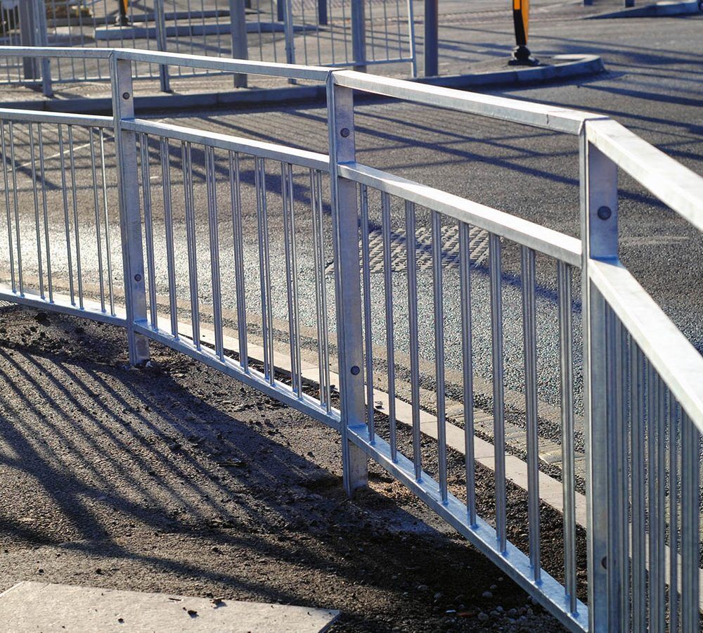 Pedestrian Guard Rail | Galvanised Steel Guardrails | Armco Direct ...