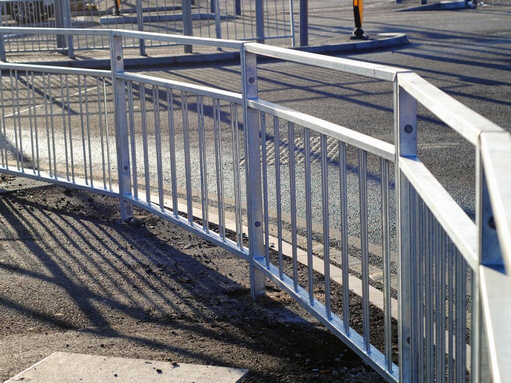 Pedestrian Guard Rail | Galvanised Steel Guardrails | Armco Direct ...